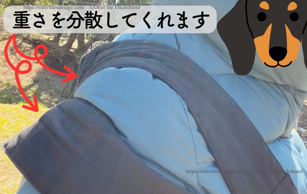 【お出かけグッズ】ダックスも入る!肩に優しくリニューアルしたsnowdropオリジナルスリング | Otter the Dachshund ...